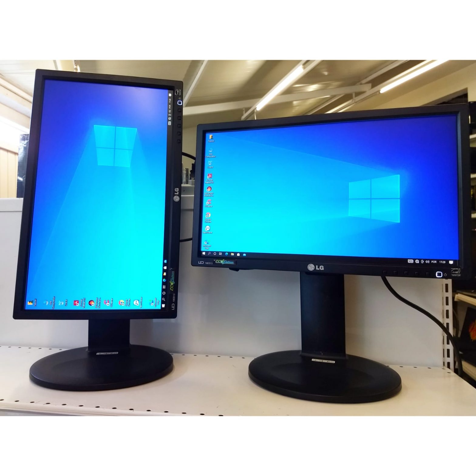 Monitor 19" Polegadas LG Led Com Base Giratoria e Regulagem De Altura ...