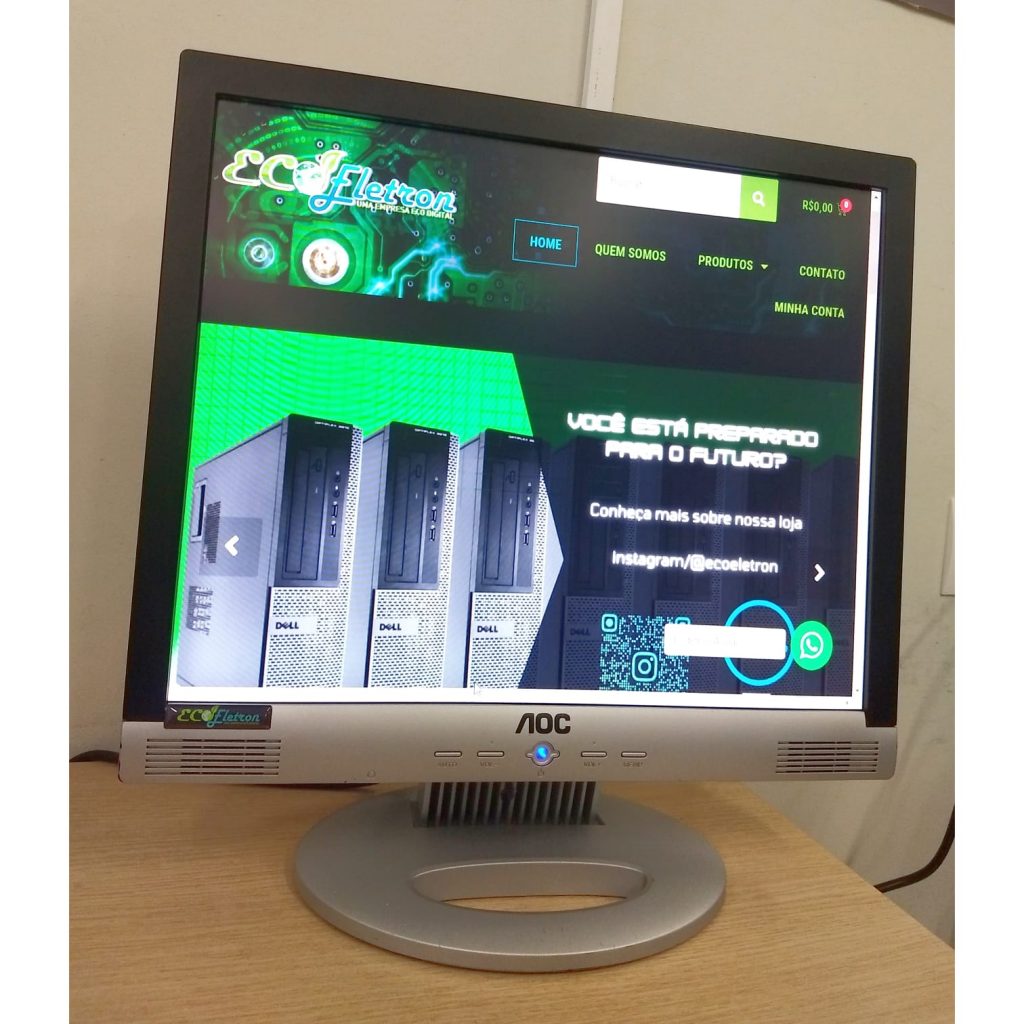 Monitor AOC 17" Polegadas Quadrado produtos eletrônicos, monitores ...